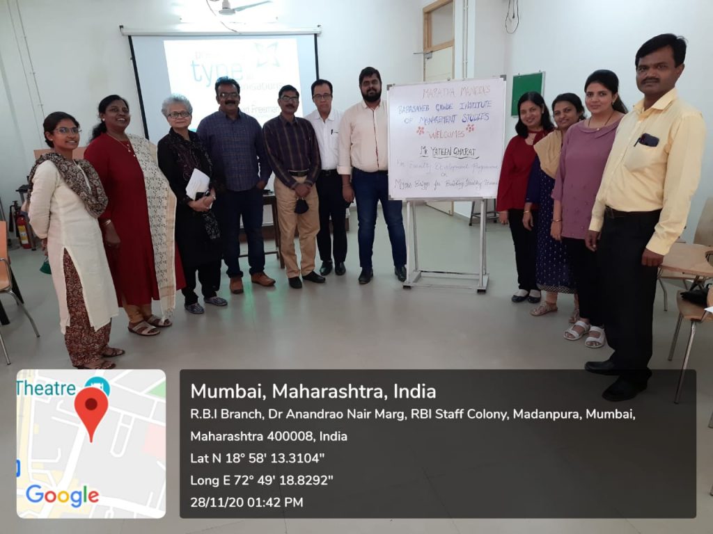 MMBGIMS_FDP_ MBIT2 – Maratha Mandir’s Babasaheb Gawde Institute Of ...